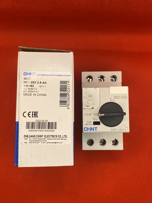 Bộ khởi động động cơ Chint NS2-25X 2.5-4A - Chuyên phân phối sản phẩm tự động hóa, thiết bị khí nén