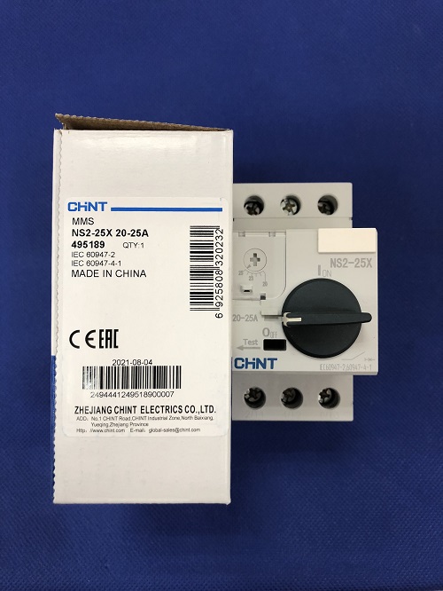 Bộ khởi động động cơ Chint NS2-25X 20-25A - Chuyên phân phối sản phẩm tự động hóa, thiết bị khí nén
