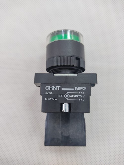 Nút nhấn Chint có đèn 24V màu xanh lục 1NO NP2-EW3361 24V LED - Chuyên phân phối sản phẩm tự ...